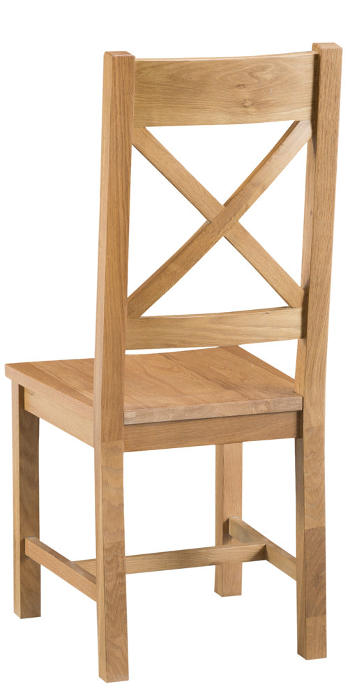 Cumbria - Cross Back Chair (Wooden Seat) – Spencer James Furniture