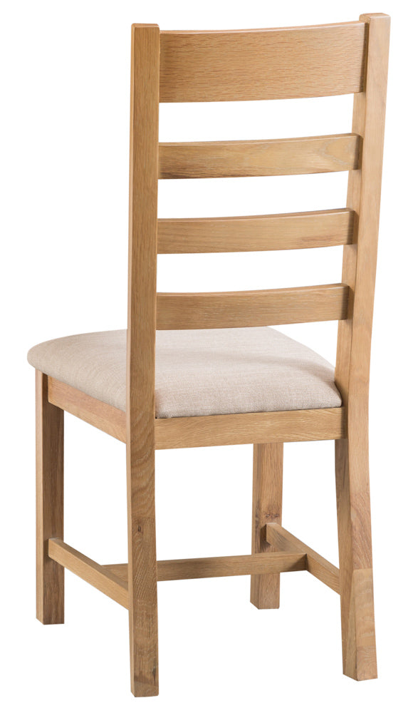 Cumbria - Ladder Back Chair (Fabric Seat) – Spencer James Furniture